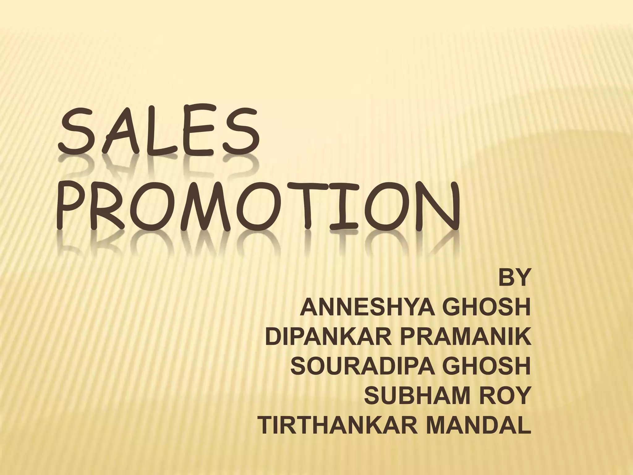 Sales promotion ppt | PPTX