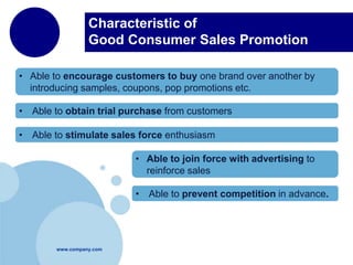 Consumer Sales promotion | PPTX
