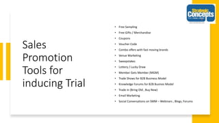 Sales promotion Tools | PPTX