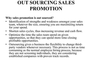 Sales promotion unit 4 | PPTX