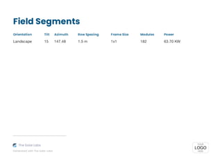 Sample Techno commercial proposal for rooftop solar plant using The ...