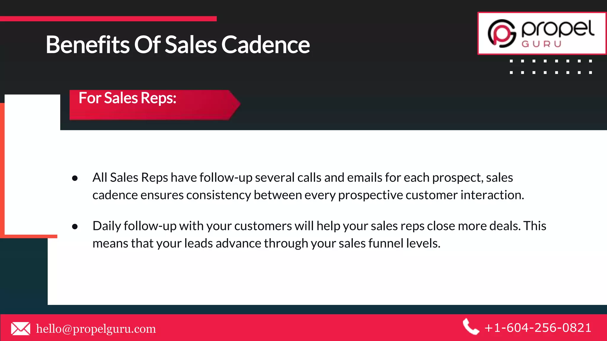 Sales Prospecting Cadence - The Guru's Mantra | PPTX