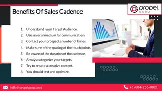 Sales Prospecting Cadence - The Guru's Mantra | PPTX