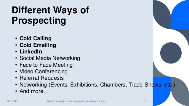 Sales Prospecting by Divy Pujara | PPTX