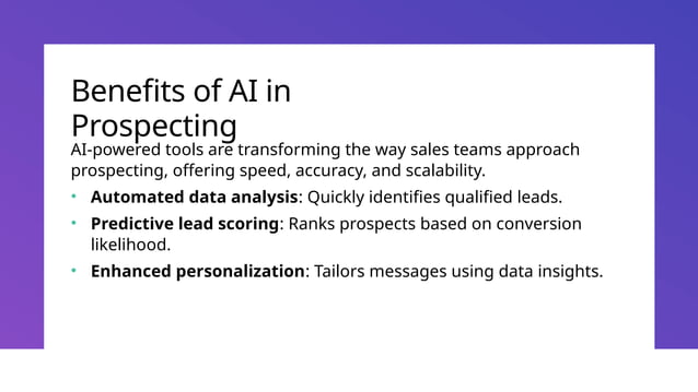 Streamline Sales with Prospecting Software | PPT