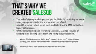 salesQB - Riding the Outsourced Sales Management Trend | PDF