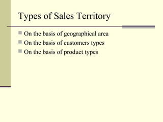 Sales quota and sales territory | PPT