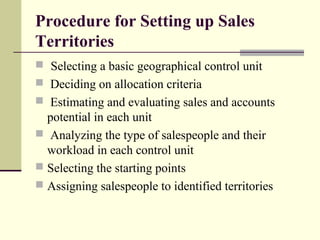 Sales quota and sales territory | PPT