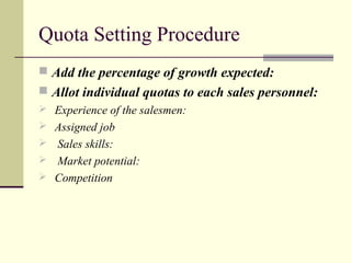 Sales quota and sales territory | PPT