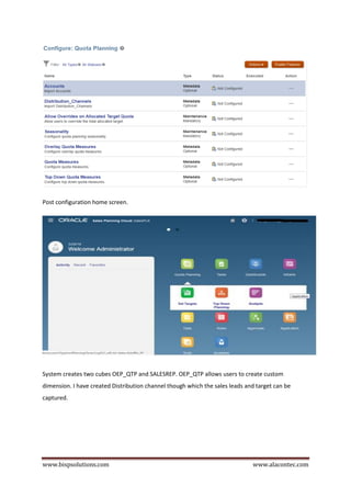 Sales quota planning creating application | PDF