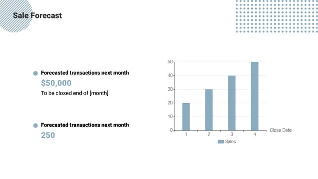 Monthly Sales Report Presentation Template | PDF