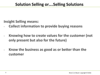Solution Selling or Selling Solutions ?...That is the Question ! | PPT