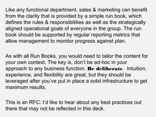 Example Sales Run Book | PPT