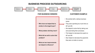 Sales Script for Business Process Outsourcing | PPTX