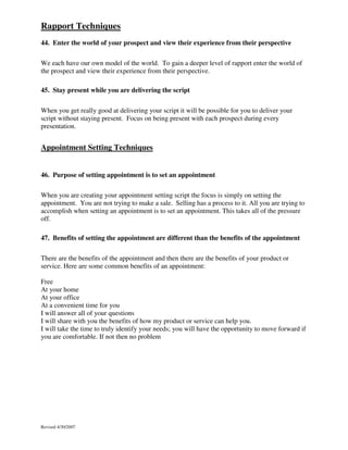 Sales script sample | PDF