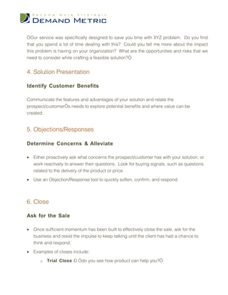 Sales Script Template | DOC