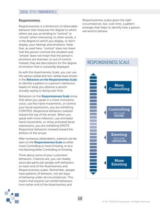 Sales self perception social style & versatility profile | PDF