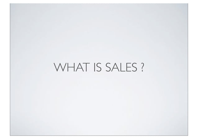 Sales skills handouts | PDF