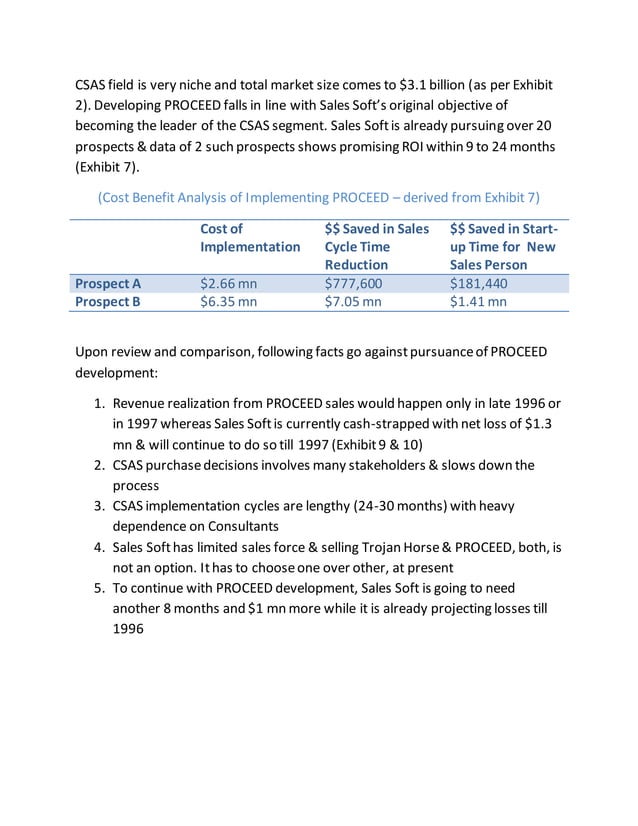 Sales soft analysis - group a v2.0 | DOCX