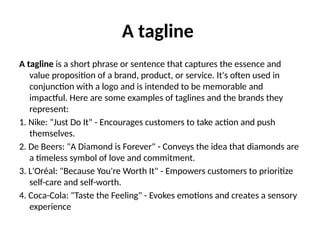 SALES STRATEG ,importance,brands,taglineY.pptx