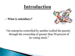 Sales subsidiary ghrm | PPT