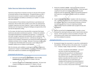 Sales success behavioral interview guide final | PPT