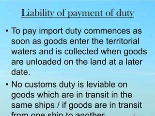 Sales tax and customs duty | PPTX