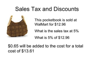 Sales tax and_discounts | PPT