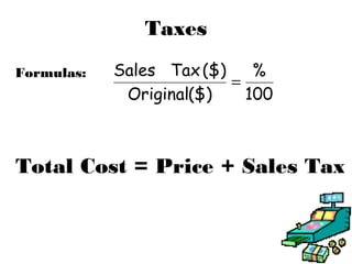 Sales Tax and Total Cost | PPT