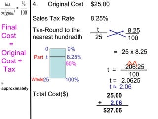 Sales Tax and Total Cost | PPT