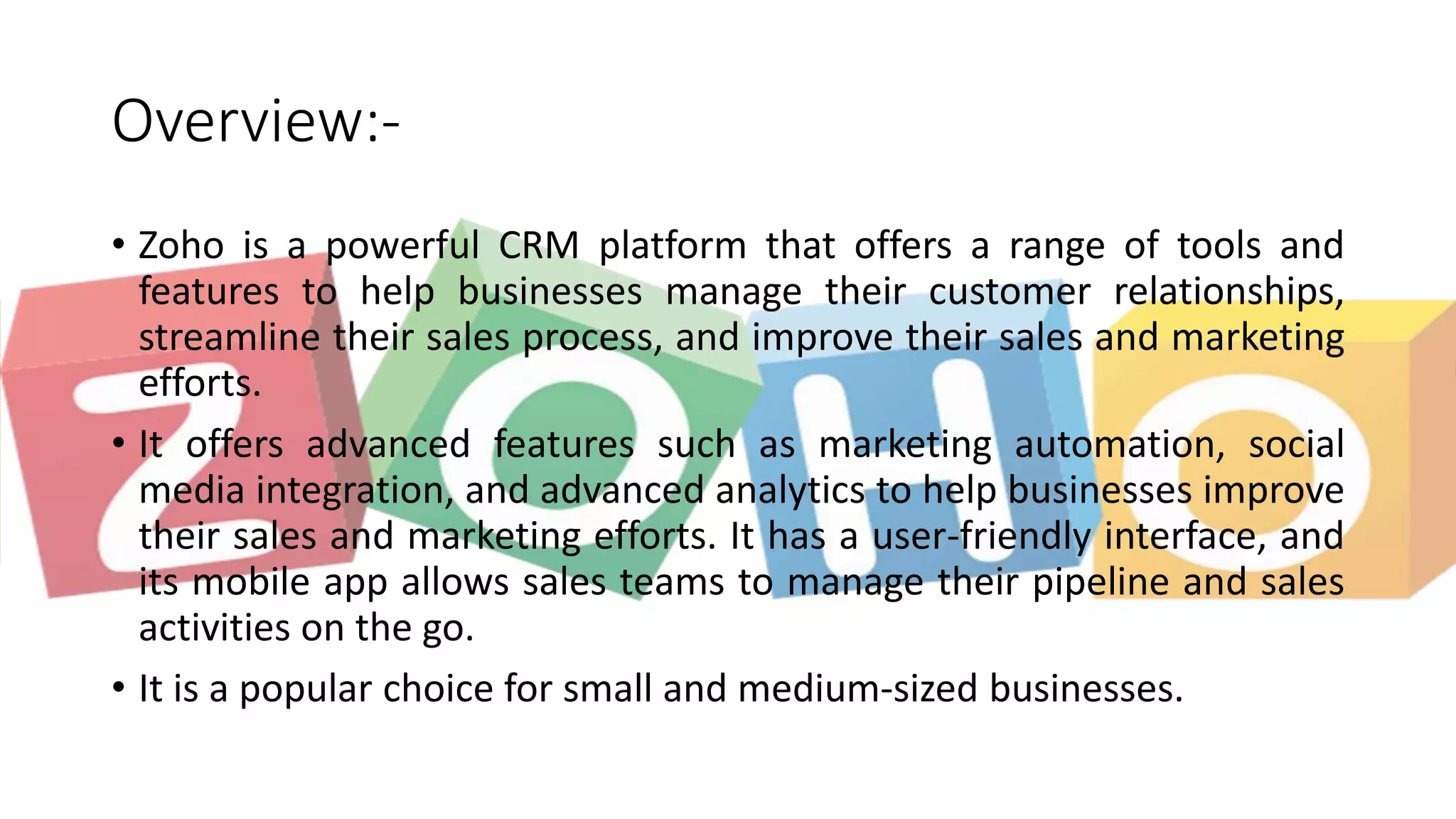 SALES TECHNOLOGY zoho.pptx