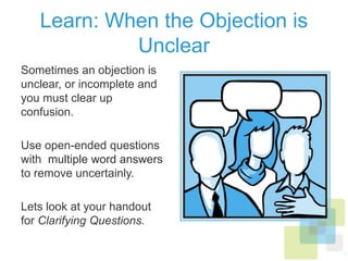 Health Plan Sales Training - Overcoming Objections Section. | PPT
