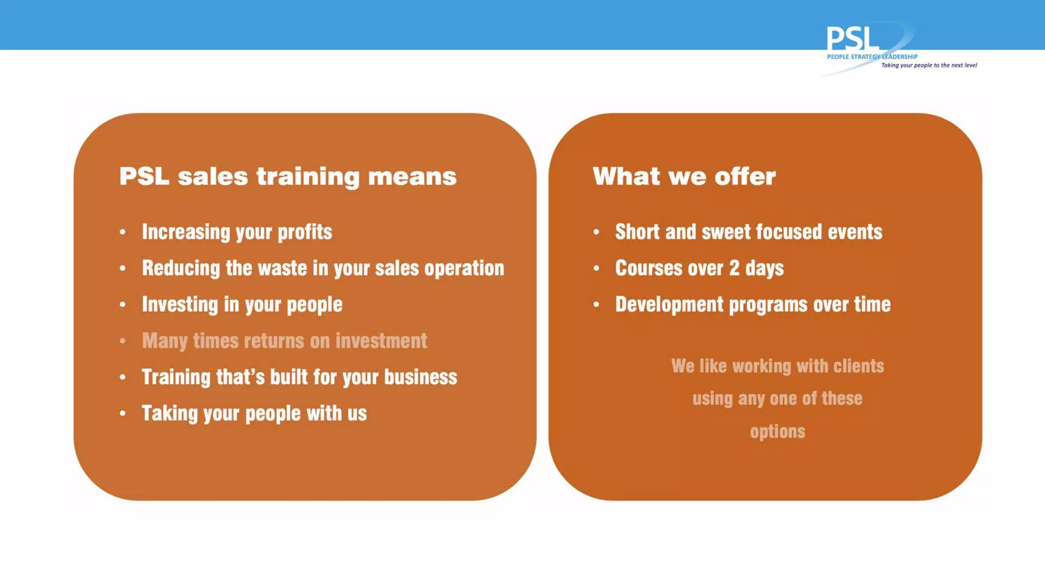 Sales training by psl | PPT