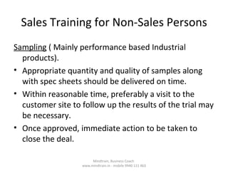 Sales training for non sales persons | PPT