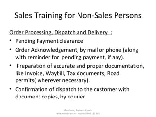 Sales training for non sales persons | PPT