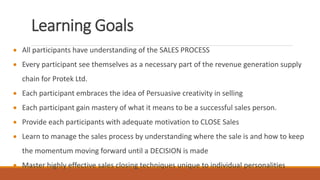 Sales training module presentation slides john | PPTX