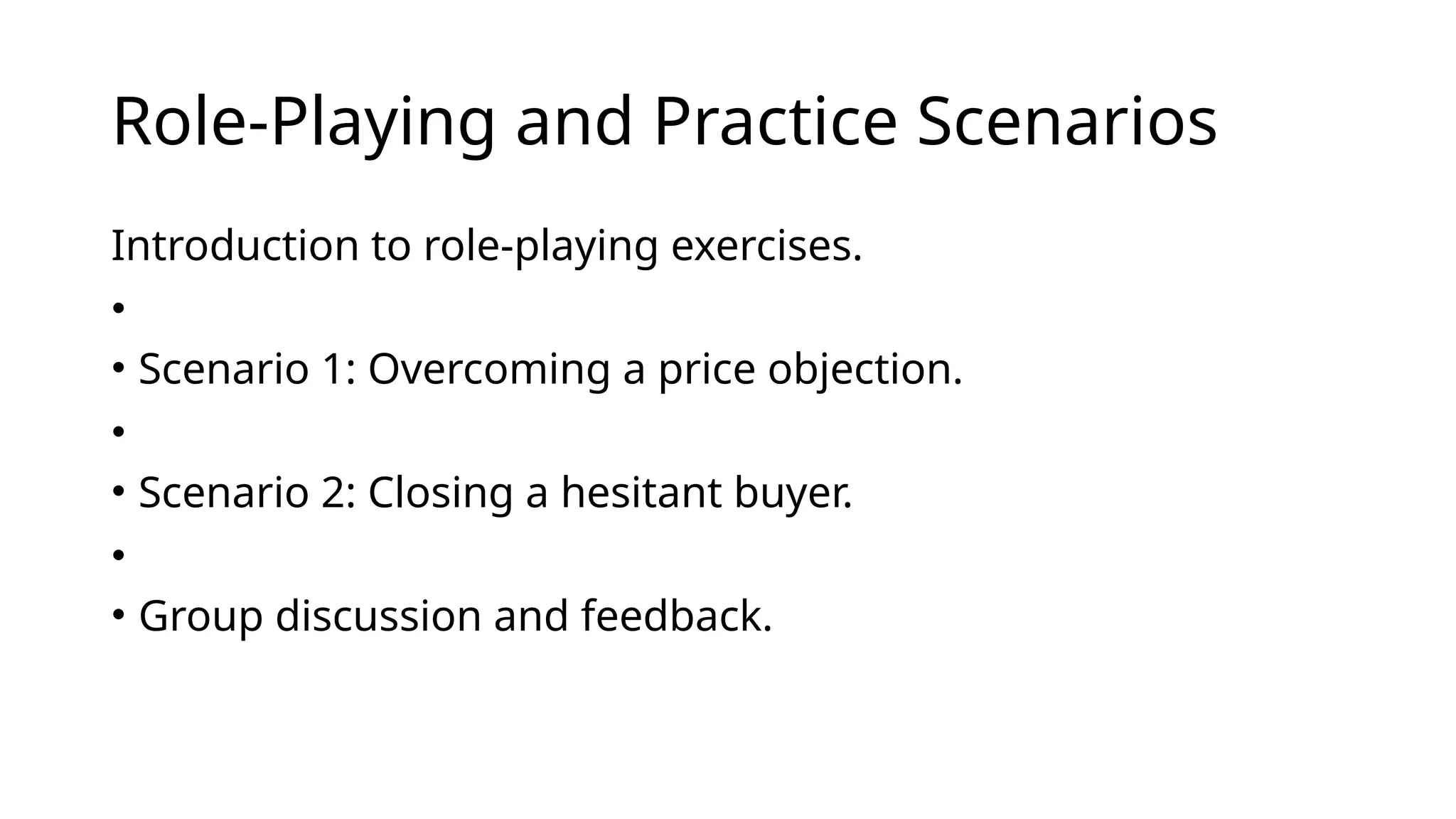 Sales Cycle and Negotiation Training outline | PPTX