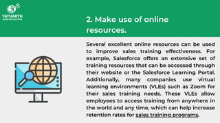 Sales Training That Sticks Five Key Success Factors | PDF