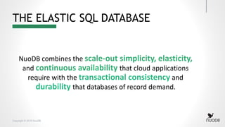Introduction to NuoDB - March 2018 | PPT