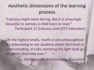 Aesthetic development in higher education: An interdisciplinary ...