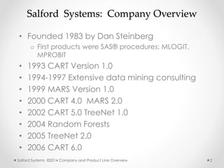 Salford Systems - On the Cutting Edge of Technology | PDF