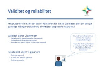 Kartlegge varsling og psykososialt arbeidsmiljø | PPT