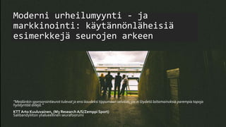 Moderni urheilumyynti ja -markkinointi: käytännönläheisiä esimerkkejä ...