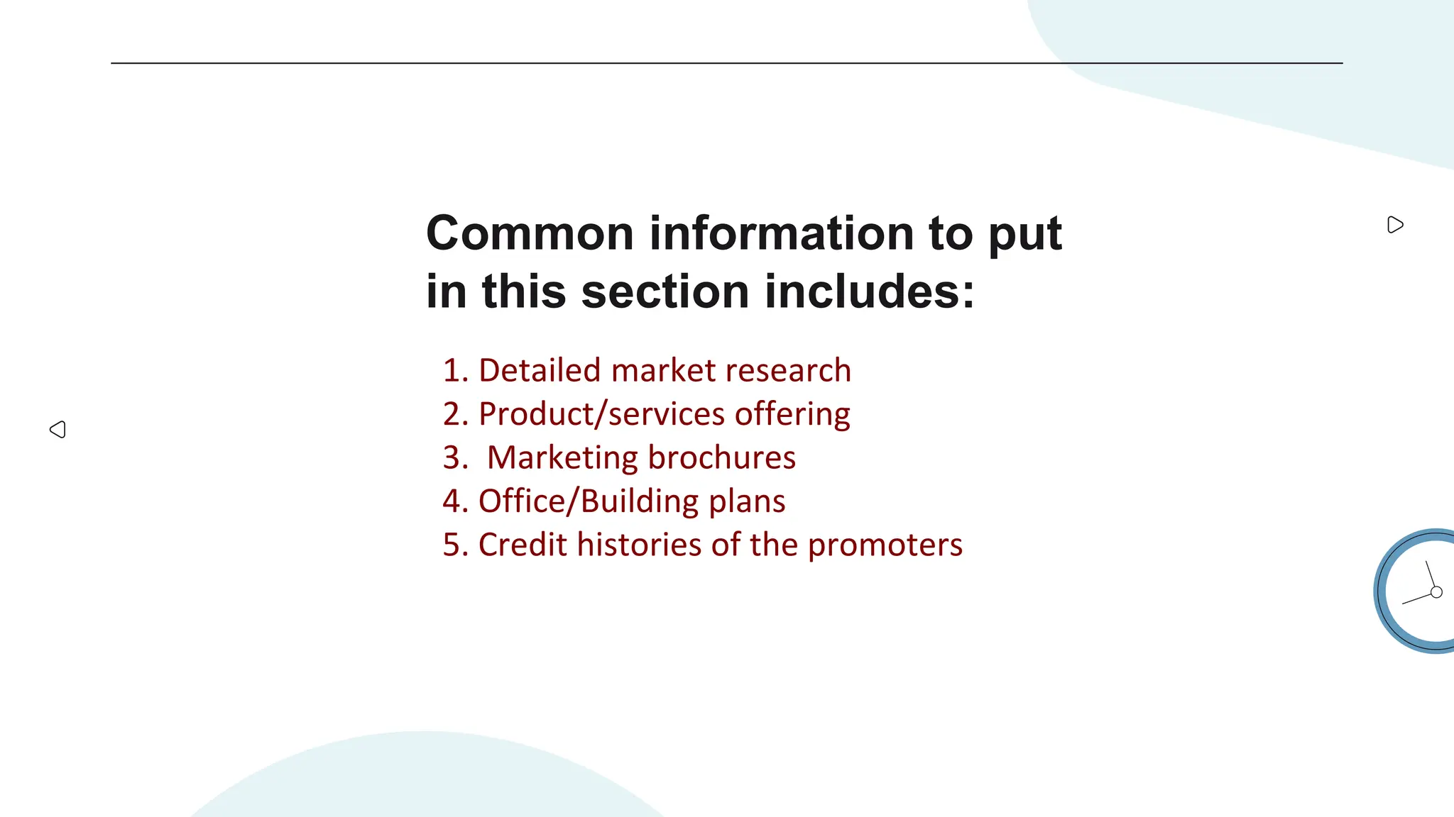 Appendices and Exhibits in the Business plan.pptx