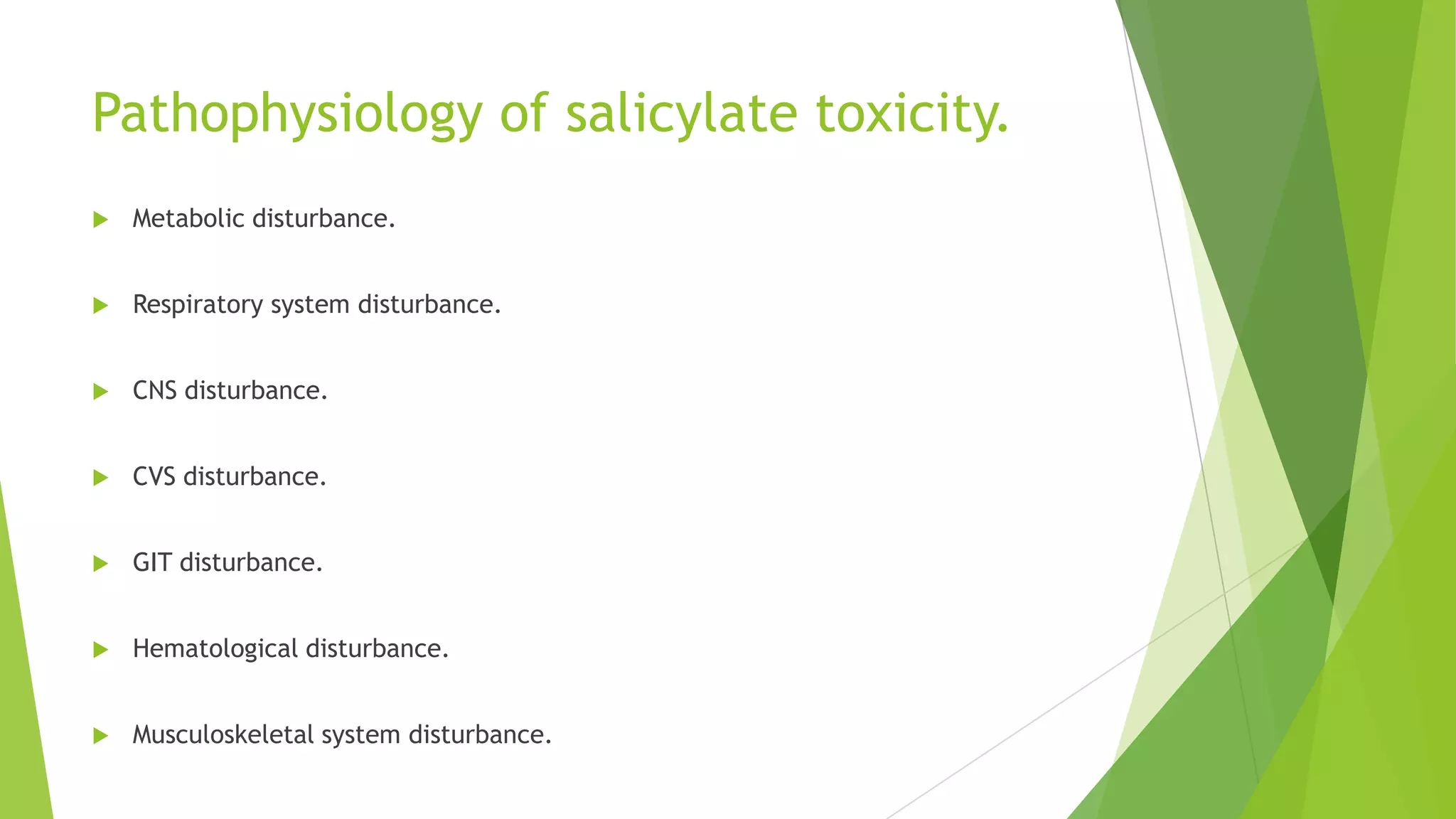 Salicylate overdose 2 | PPTX