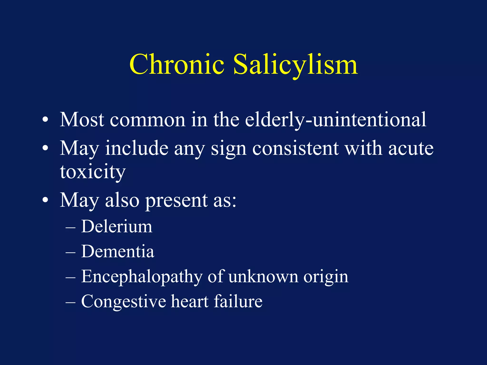 Salicylate poisoning | PPTX