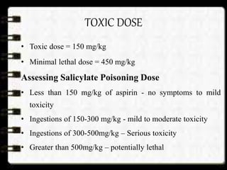 Salicylate poisoning | PPTX