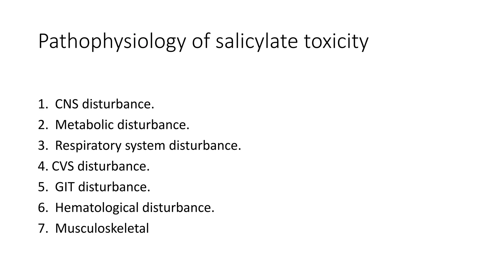 Salicylate poisoning | PPTX