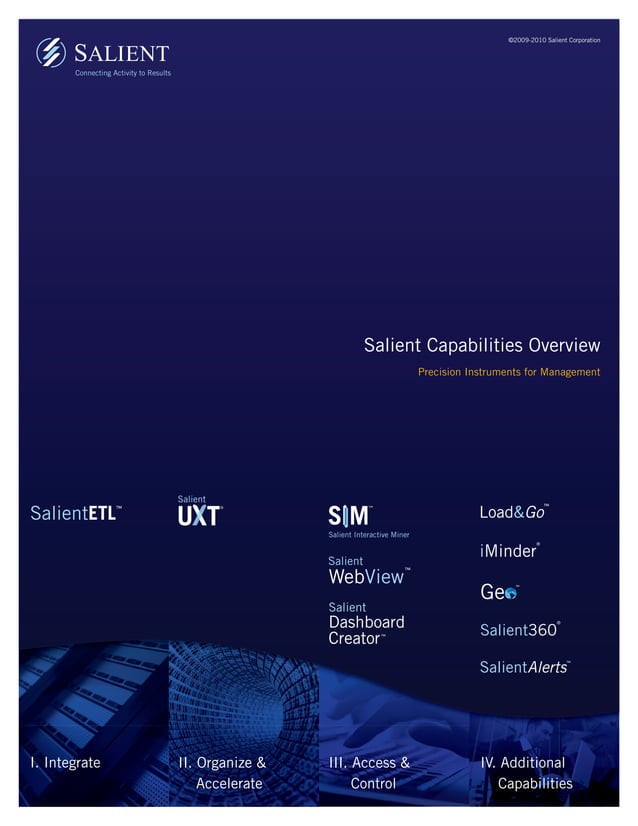 Salient capabilities | PDF