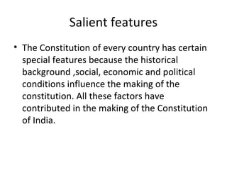 Salient features | PPT